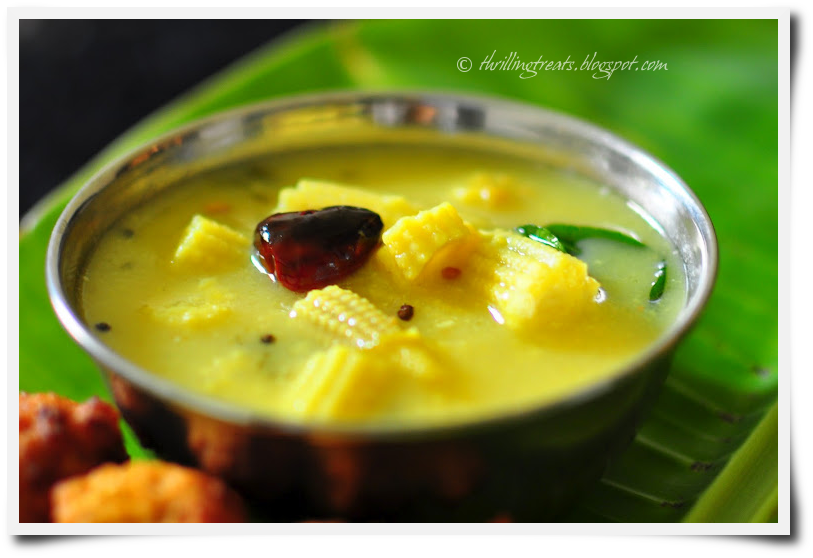 Food for art, heart and thought!: Baby corn majjiga pulusu/Baby corn ...