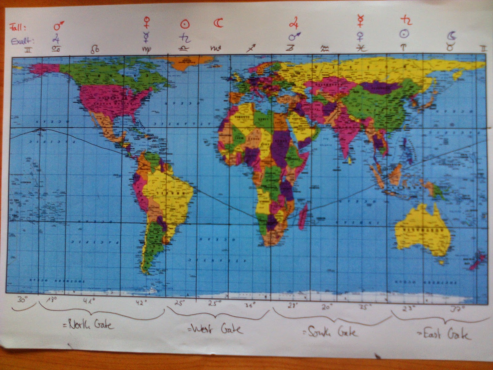 The world observed through eyes that see: The 12 Zodiac regions on Earth