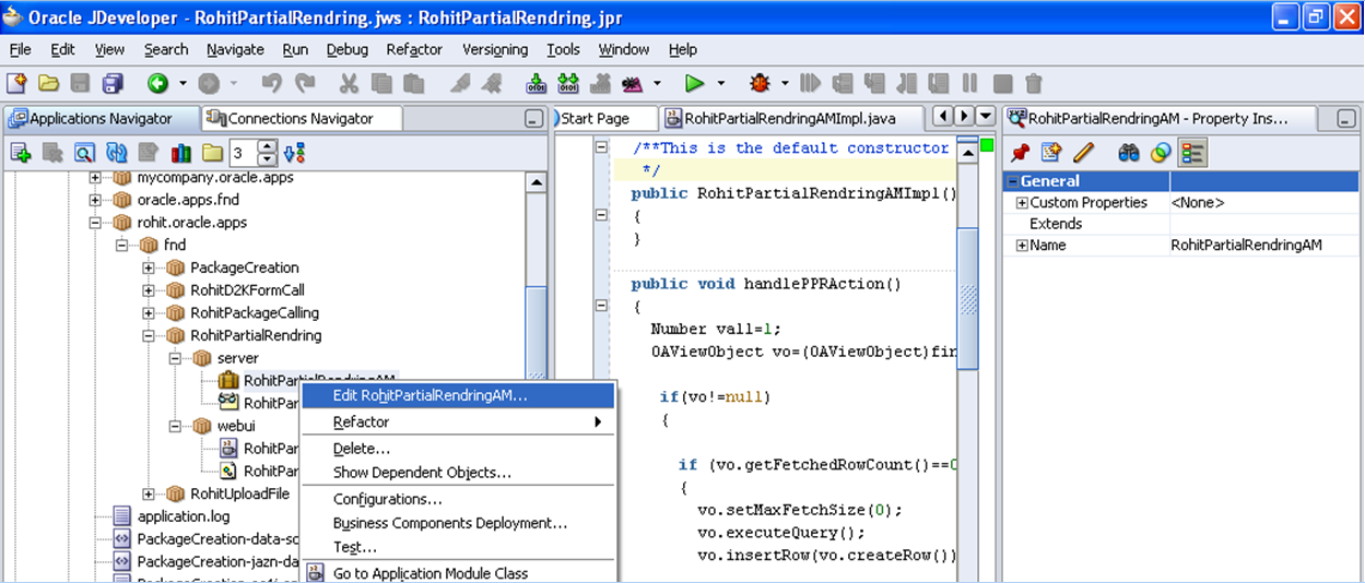 Oracle Application's Blog: Part2 Partial Rendering in OAF Page(Conditional Displaying Item On ...