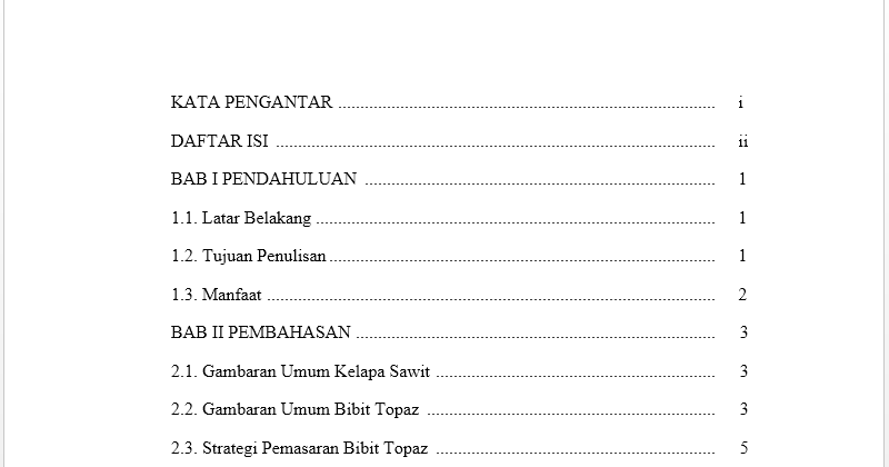 13 Contoh Bab 2 Makalah