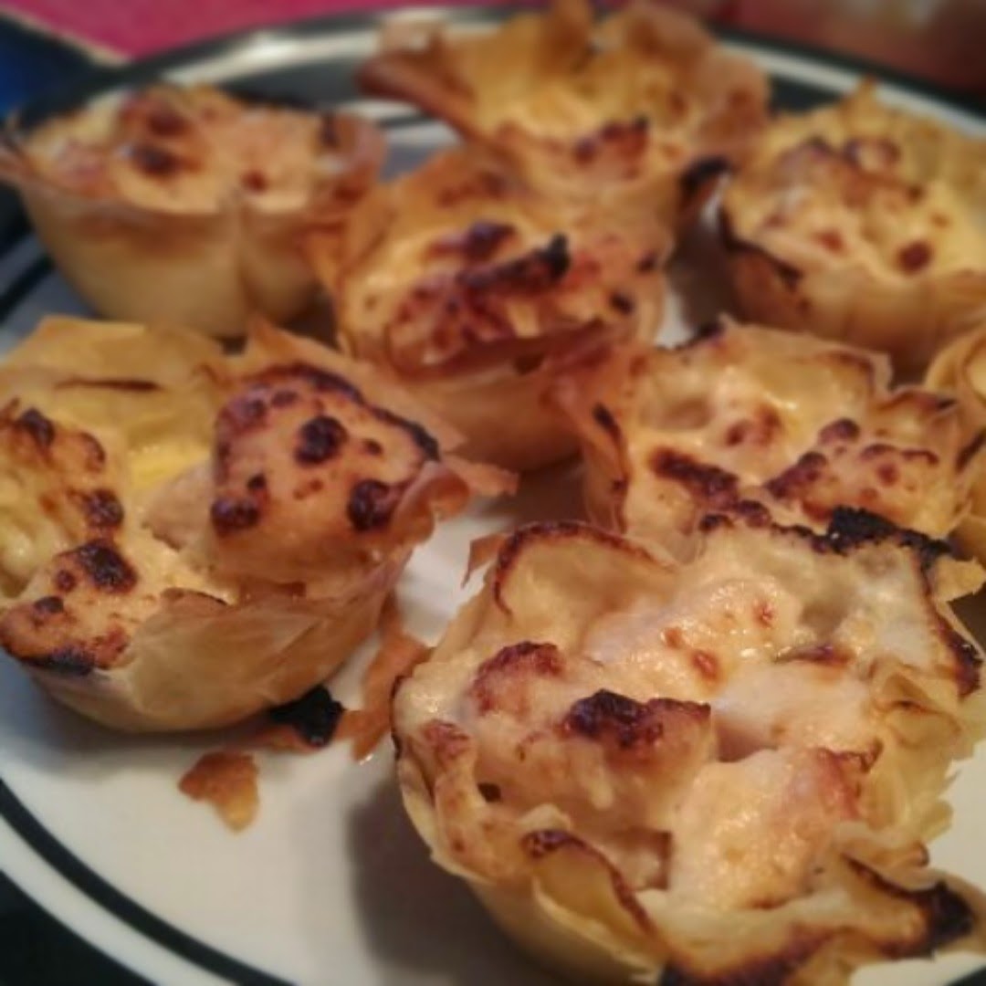 Recipe: Chicken, Chardonnay Mini Filo Tarts - Sugar Pink Food