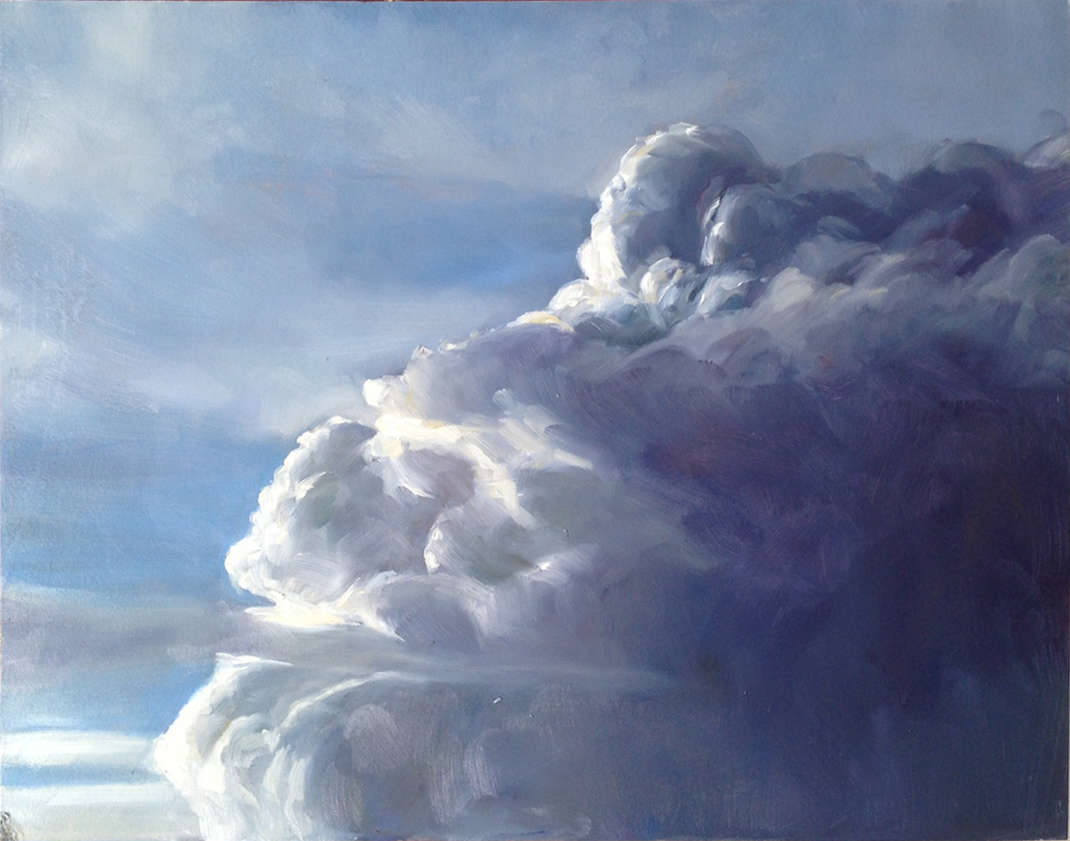 Sally Is Painting Today Seeing Clouds