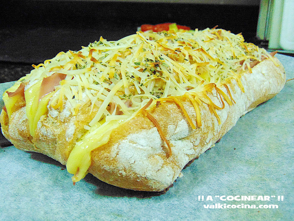 PAN RELLENO DE JAMÓN COCIDO Y QUESO | ¡¡A COCINEAR!! Recetas ...