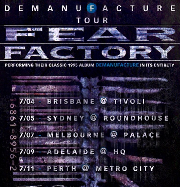 Horns Up Rocks: FEAR FACTORY Announce The 'Demanufacture' Tour