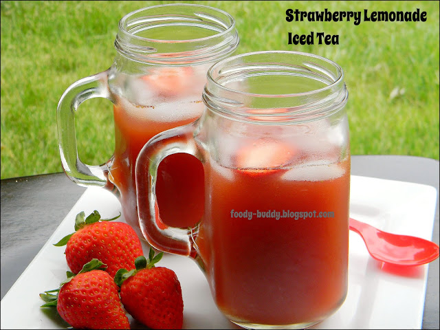 Foody - Buddy: Yummy Strawberry Lemonade Iced Tea