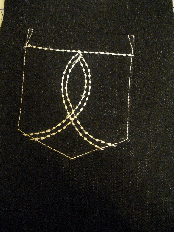 Diana's Sewing Lessons: Designing a Jeans Back Pocket
