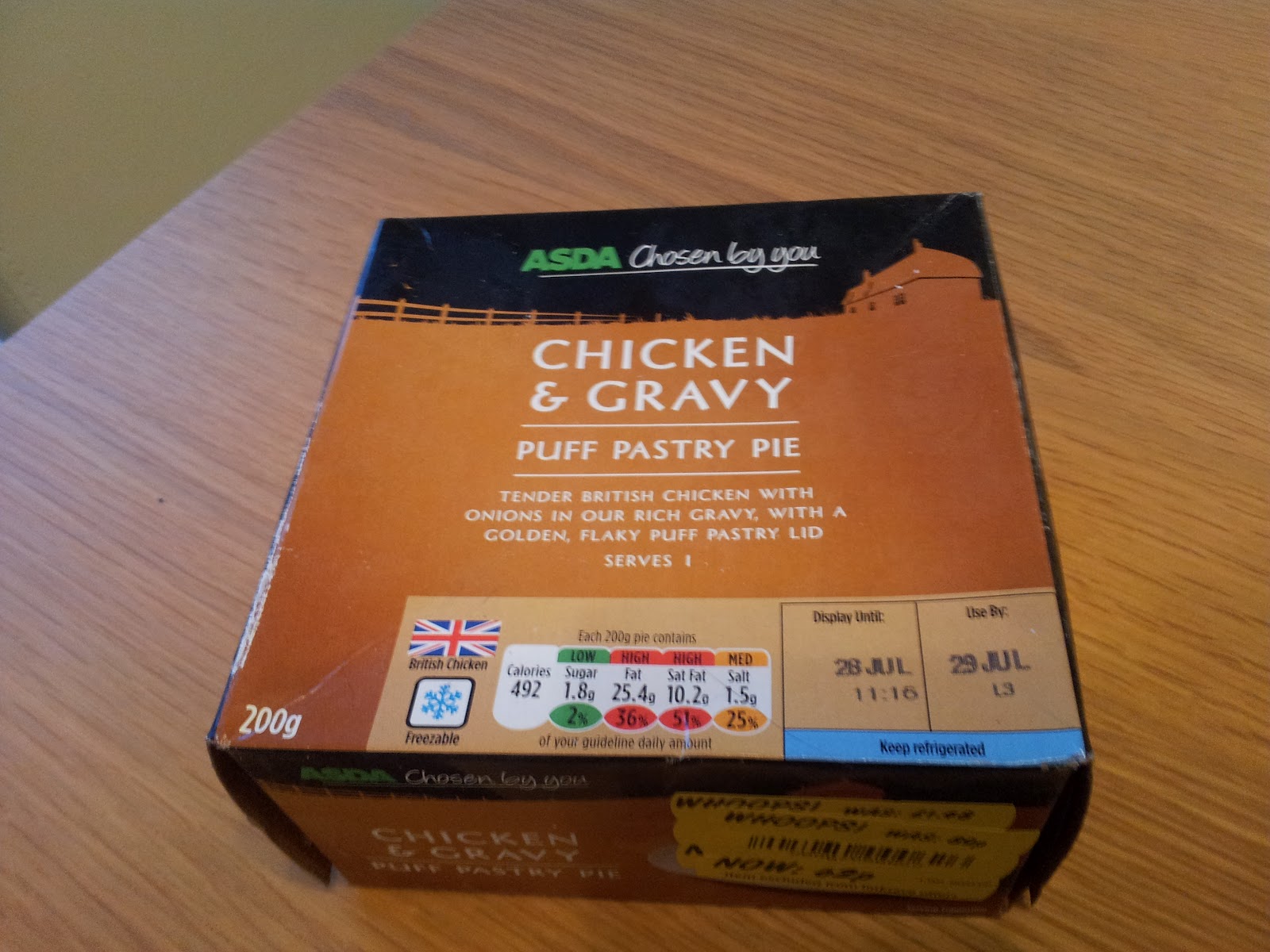 Jacks Tasty Pie Reviews!: ASDA Chicken & Gravy Puff Pasty Pie