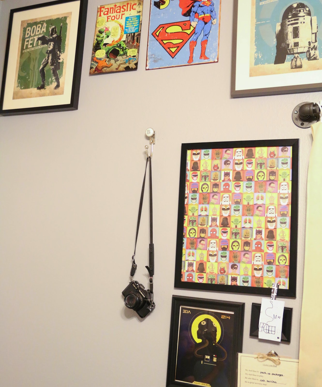 Gallery Wall Wednesday - The Nerd Cave Office - A Kailo Chic Life
