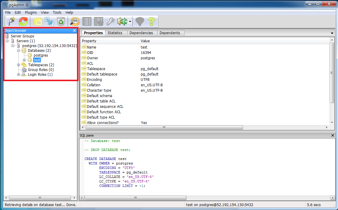 SECURITY: [PostgreSQL] PostgreSQL, pgAdmin3 연동