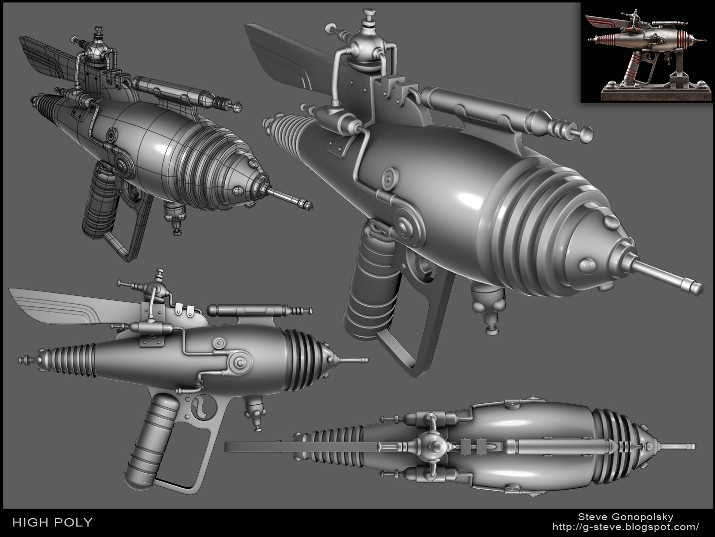 STEVE GONOPOLSKY : PORTFOLIO: 3D Portfolio, High Poly Renders