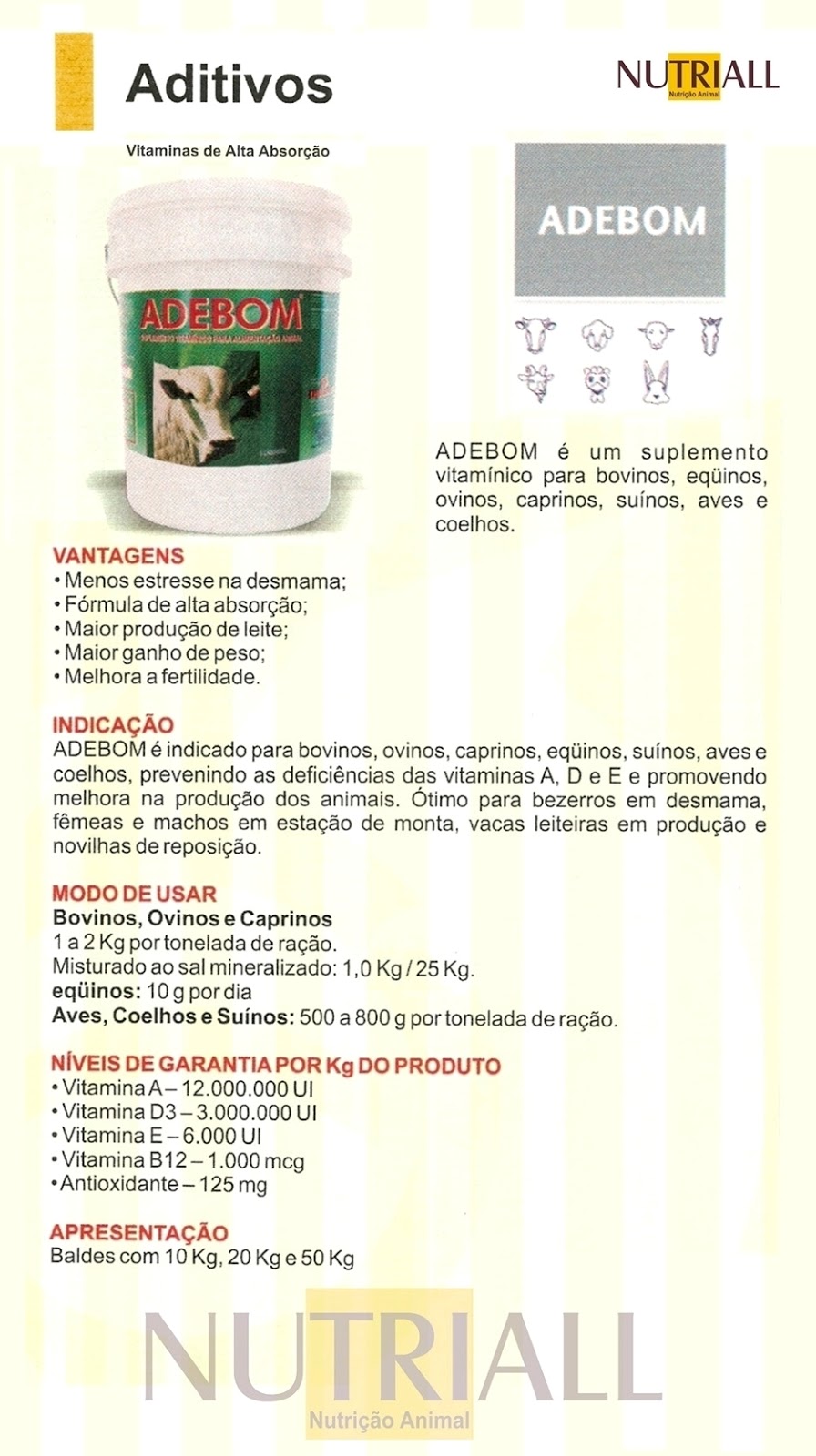 Nutrial Agropecuária - A mais de 11 anos oferecendo uma estrutura ...