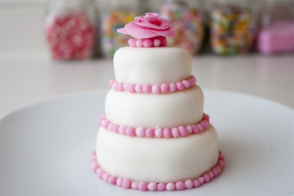 Mini-tarta de fondant | My world for a cupcake