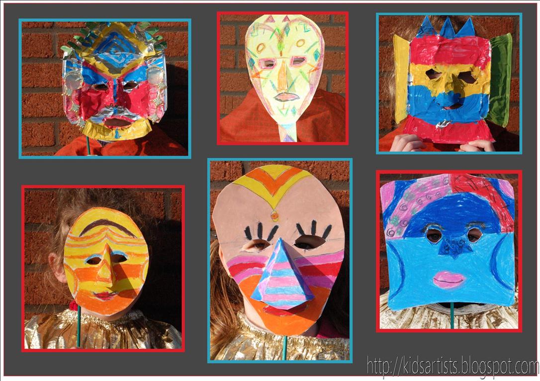 Kids Artists: Making masks