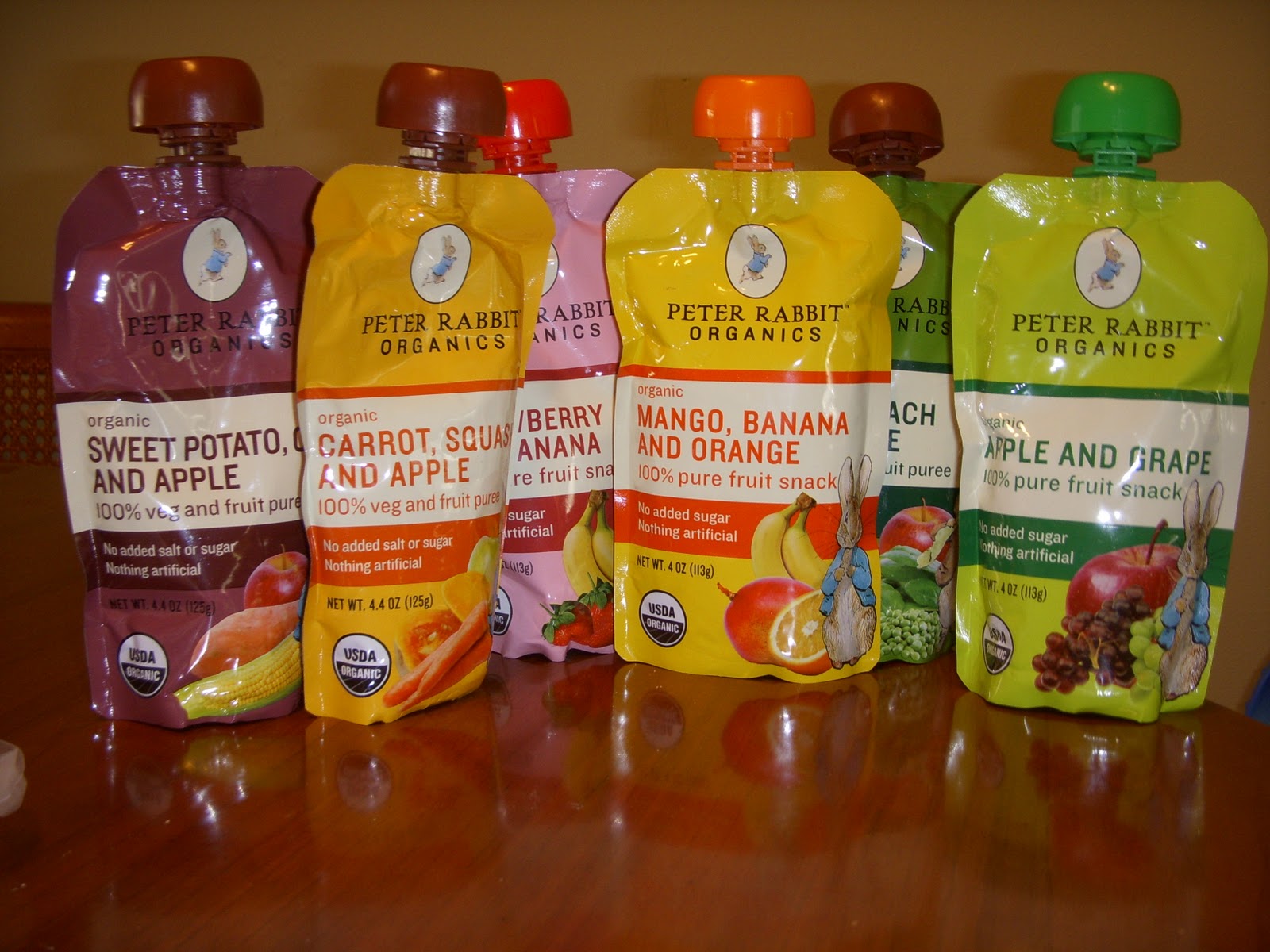 Boys, Toys, Chaos, & Joys: Peter Rabbit Organics veg and fruit pouches ...