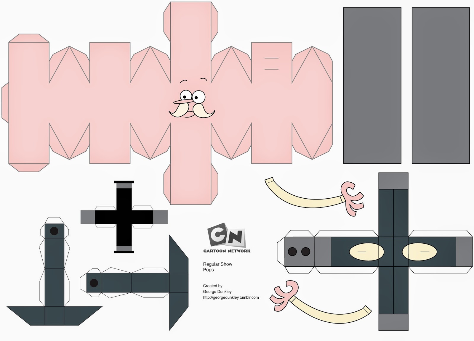 The Great World Of Papercraft: Especial: Regular Show - Papaleta