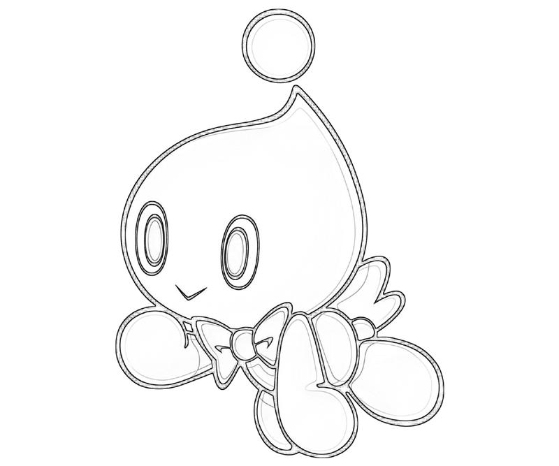Blank Chao Coloring Pages