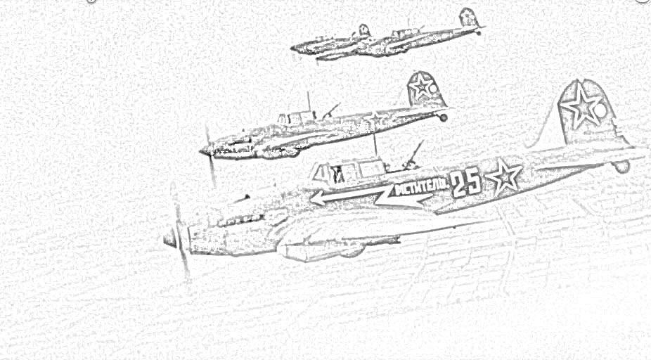 World War II in Pictures: Coloring Pages World War II Bombers