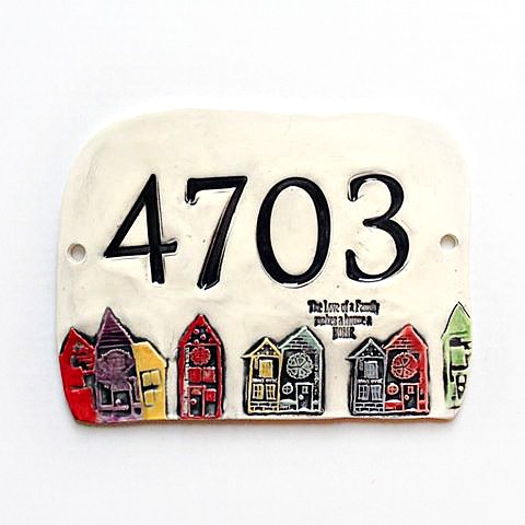 TheBabyHandprintCompany: Custom Ceramic Address - Custom Address ...