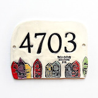 TheBabyHandprintCompany: Custom Ceramic Address - Custom Address ...