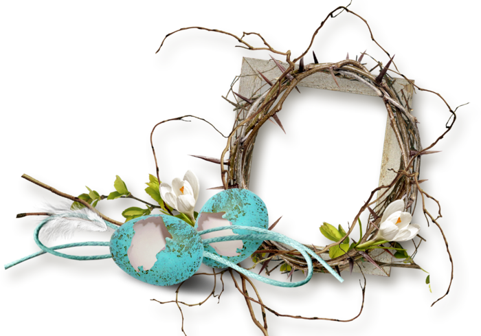 ForgetMeNot: Easter cluster frames