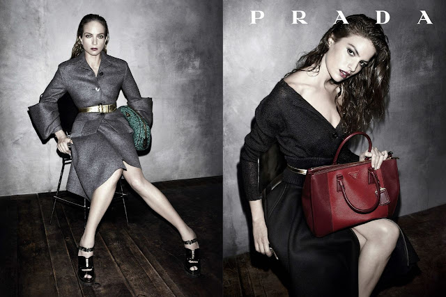 Ad Campaign: Prada F/W 13.14: Freja Beha, Sophia Ahrens, Caroline De ...