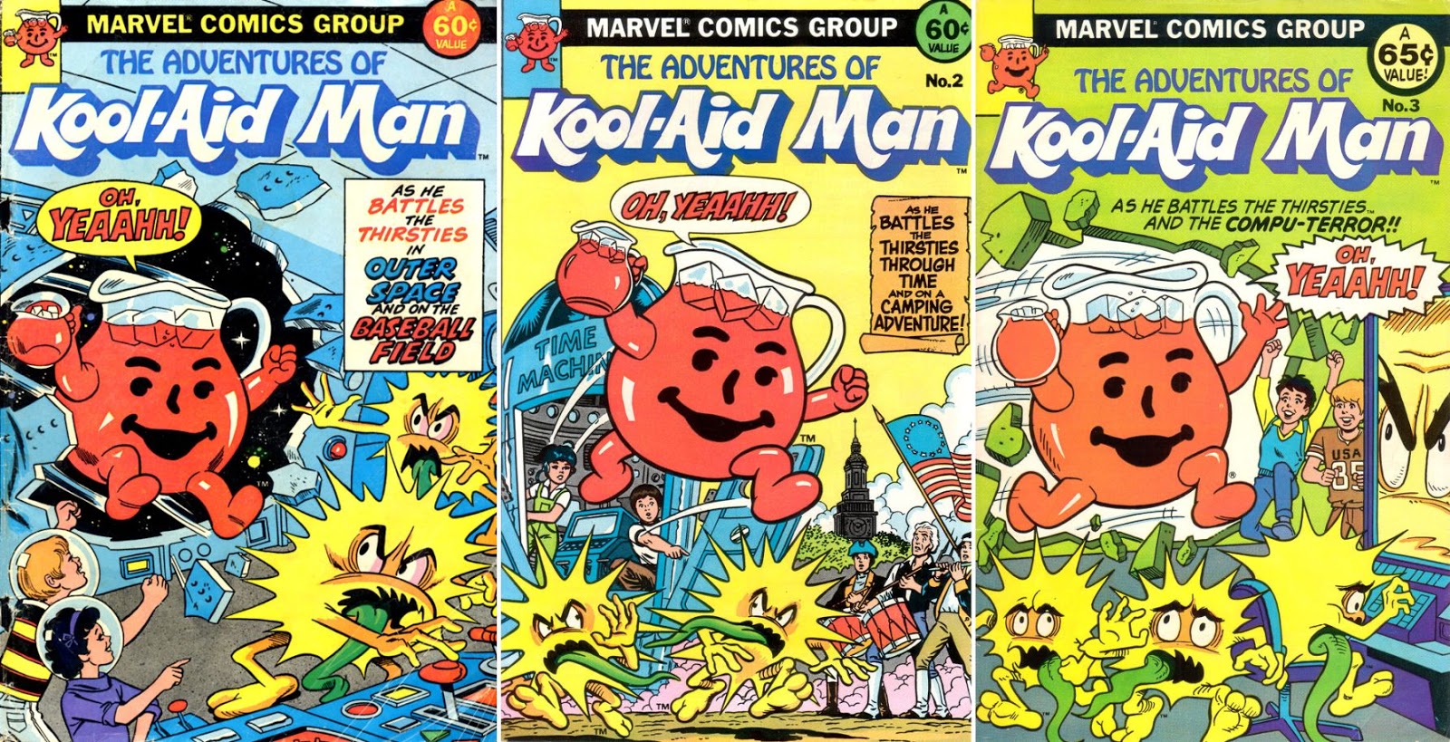 Old Comics world: Adventures of Kool-Aid Man 01-05 (1983-89) - Marvel