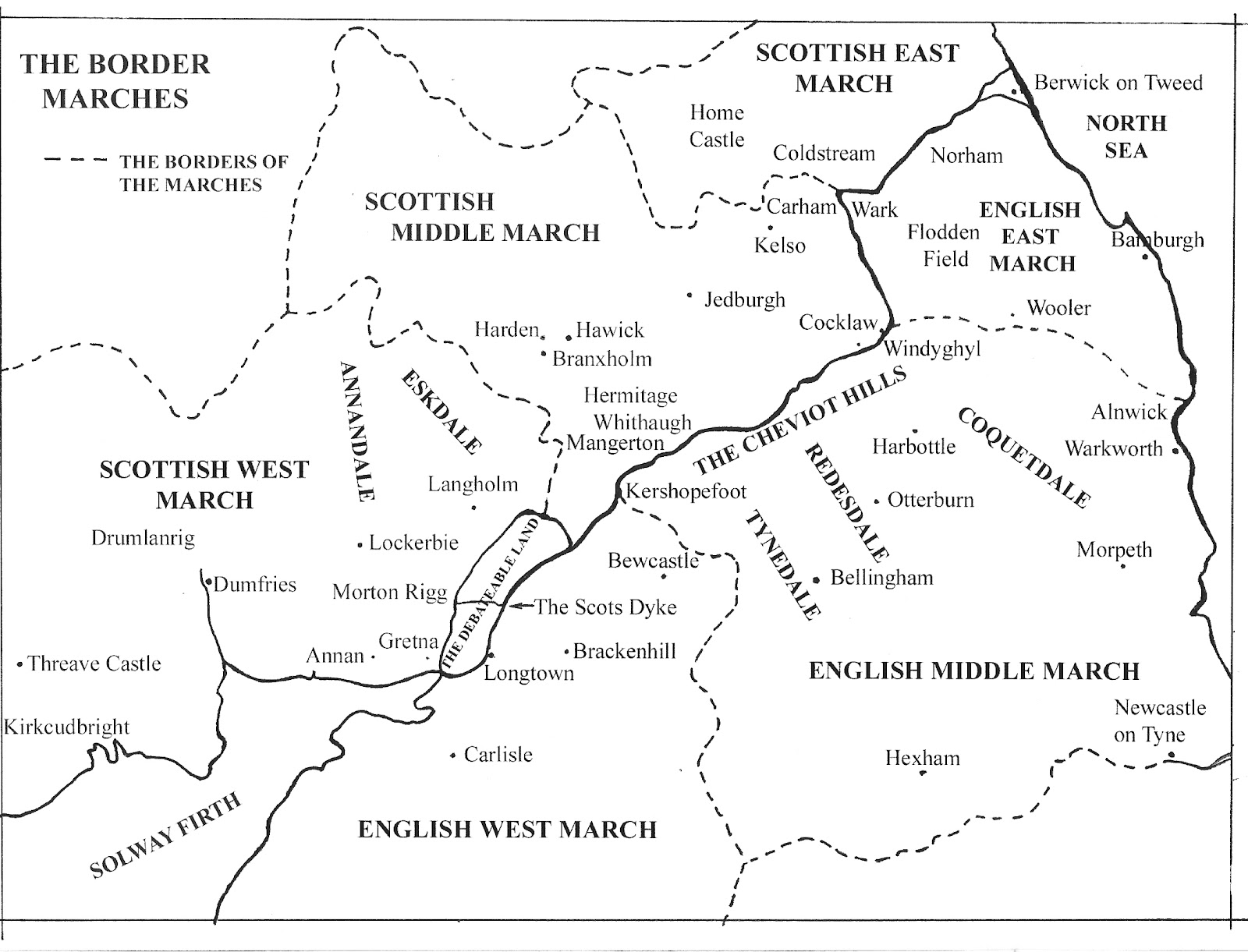 Border-Reivers-The-Border-Line-between-England-and-Scotland | Border ...