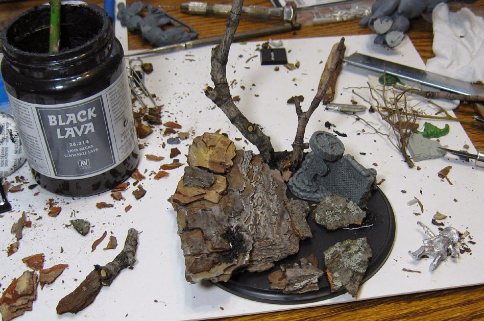 James Wappel Miniature Painting: Monstrous basing for monstrous monsters.