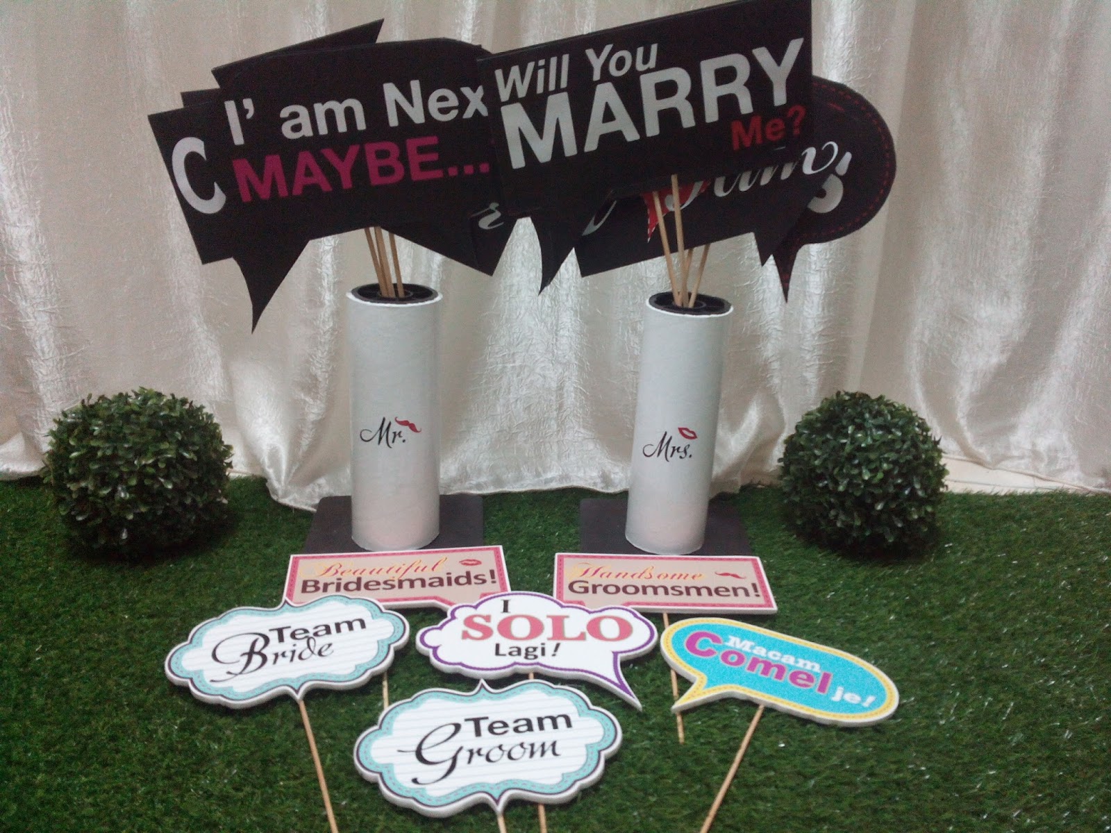 WEDDING props: Props for WEDDING