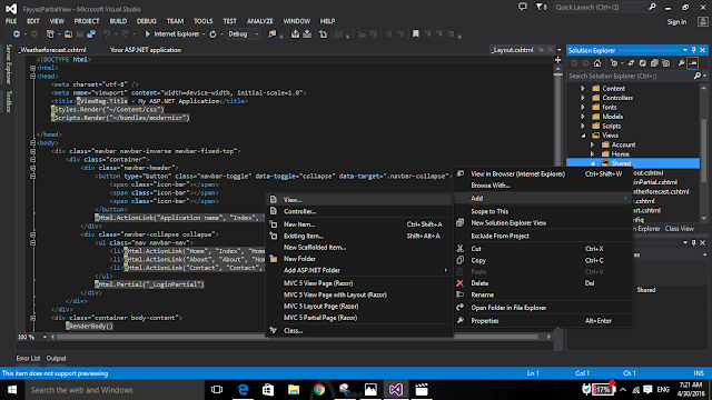 Introduction to MVC using .net