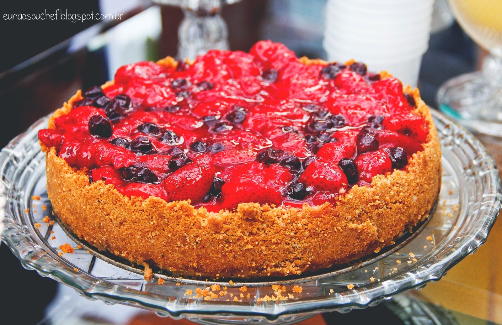Cheesecake de frutas vermelhas - Eu não sou chef