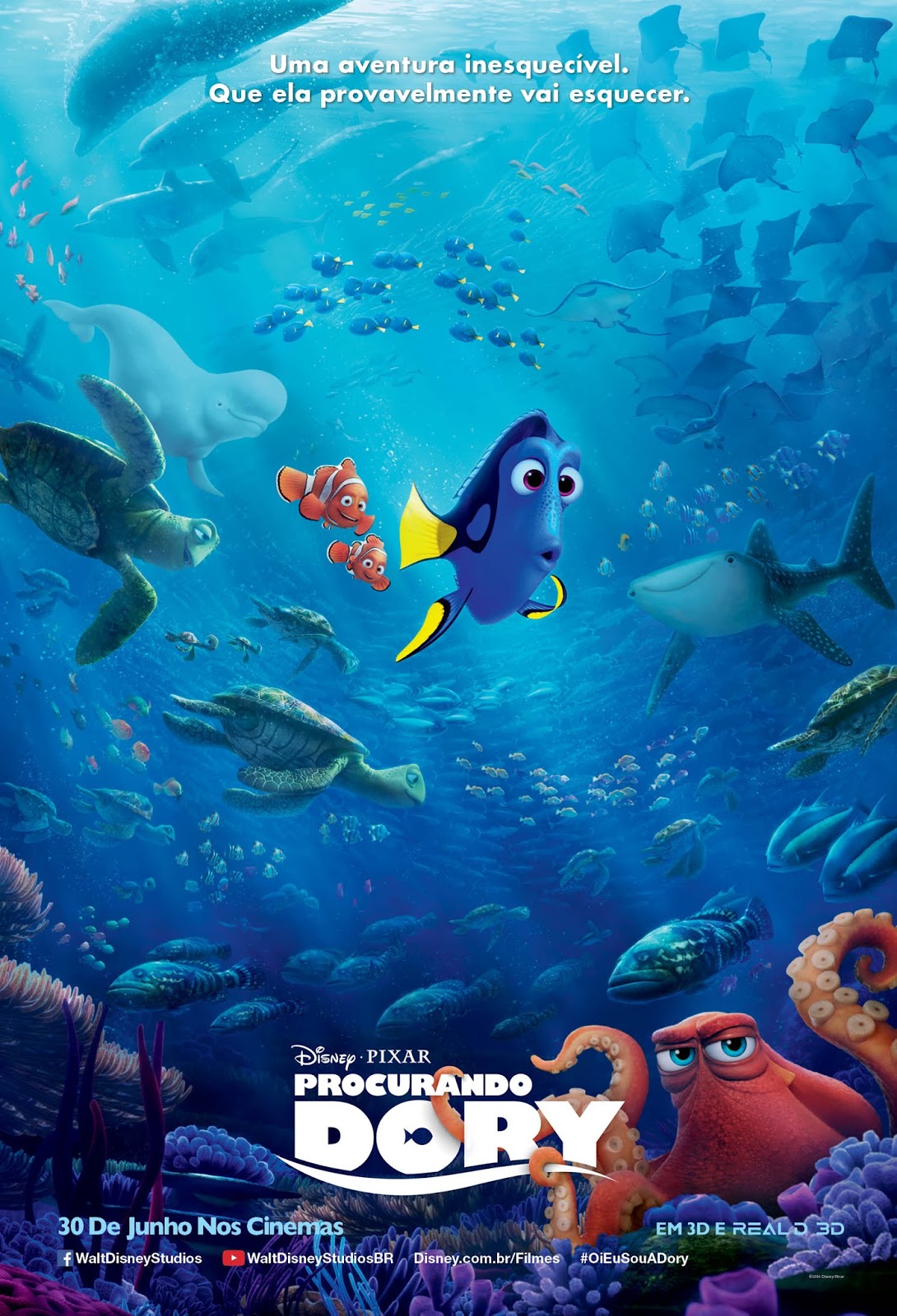 Finding Dory Japanese International Poster Updated With Brazilian French And Indiauk Poster