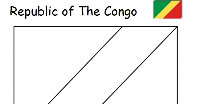 Geography Blog: Flag of The Republic of The Congo coloring page