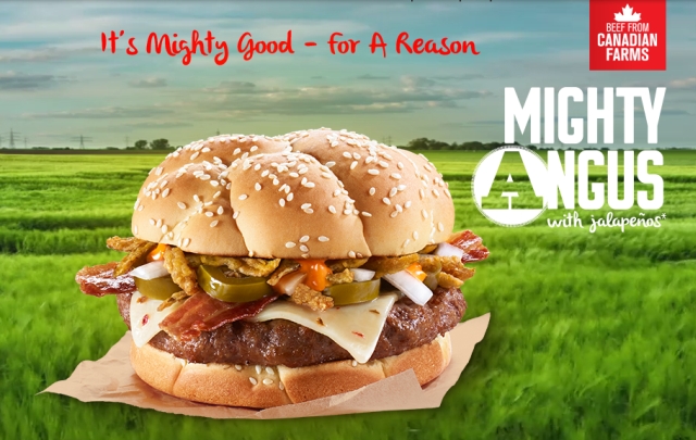 McDonald's Mighty Angus with Jalapenos Arrives in Canada