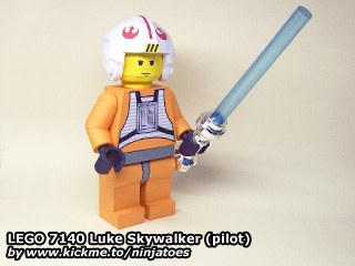 LEGO Rebel Pilot Luke Skywalker Papercraft | Papercraft Paradise ...