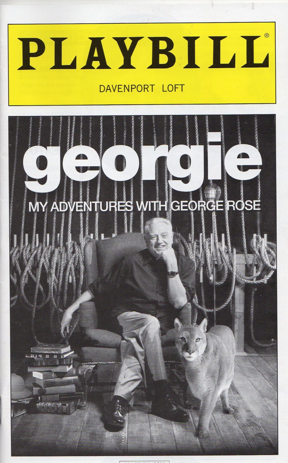 THEATRE'S LEITER SIDE: 128. Review: GEORGIE: MY ADVENTURES WITH GEORGE ...