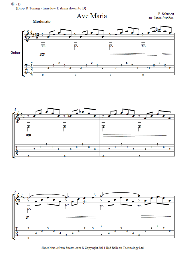 Classical Guitar: Ave Maria (Franz Schubert)