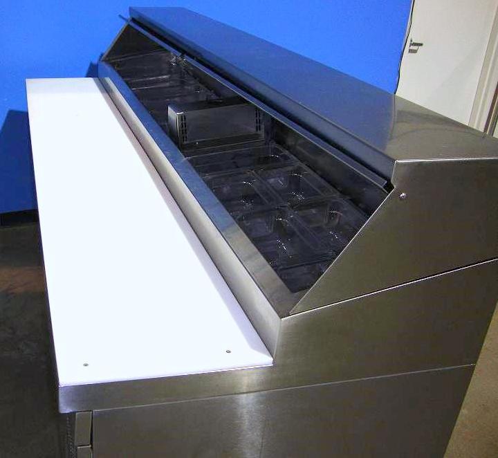 Randell 3 Door Pizza Preparation Table 96″ | Economic Bakery Equipment