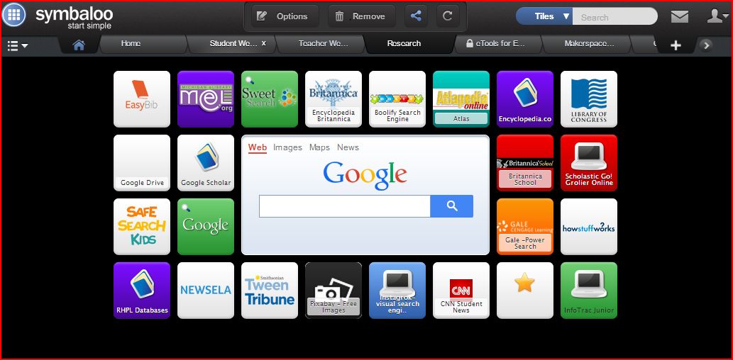 EduTechie Teacher: Tech Tools: Symbaloo
