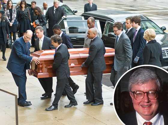 World first: Roger Ebert funeral new pics