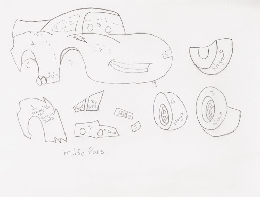 MOLDES DE CAR RAYO MC QUEEN