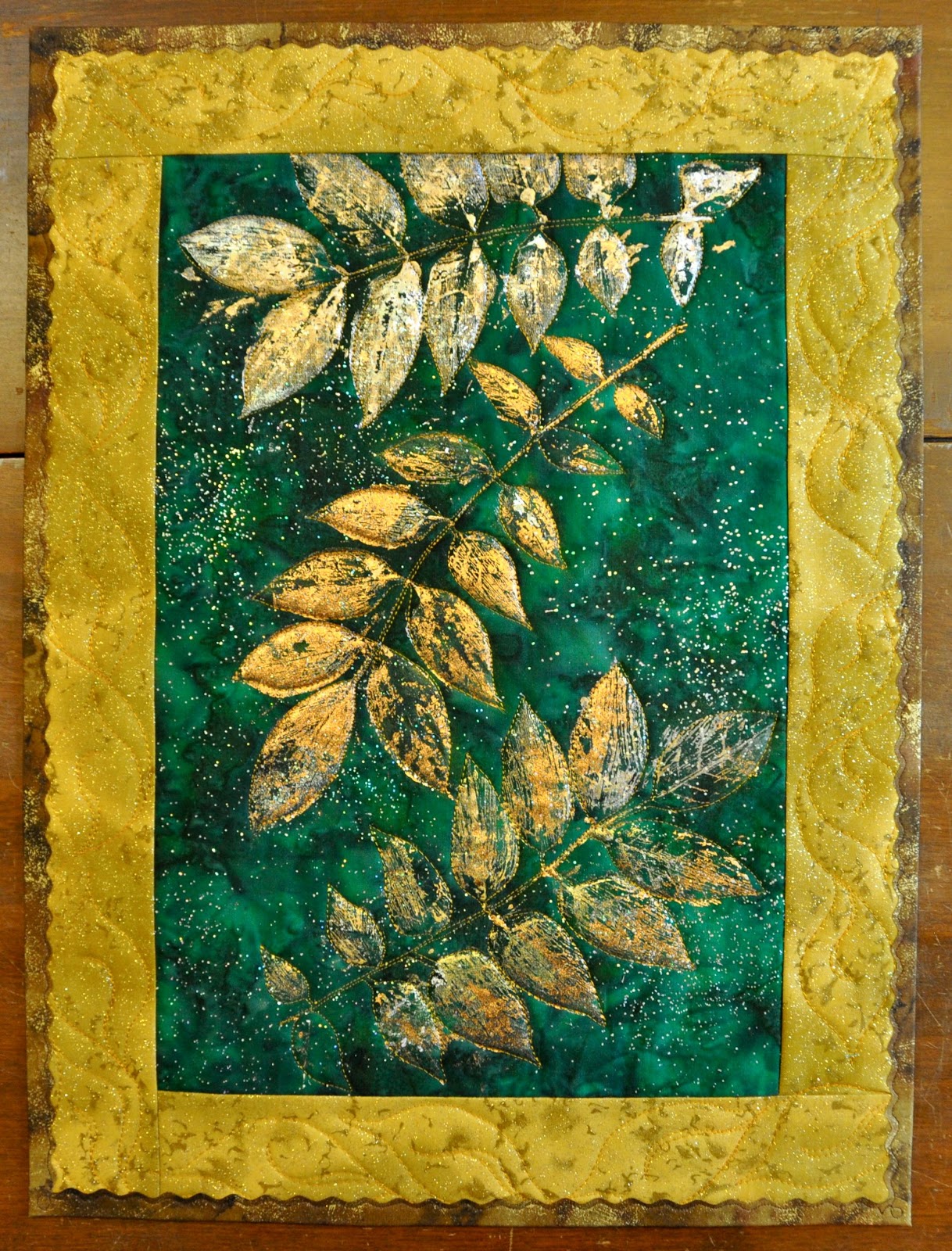 LuAnn Kessi: Foiling on Fabric......Class Samples