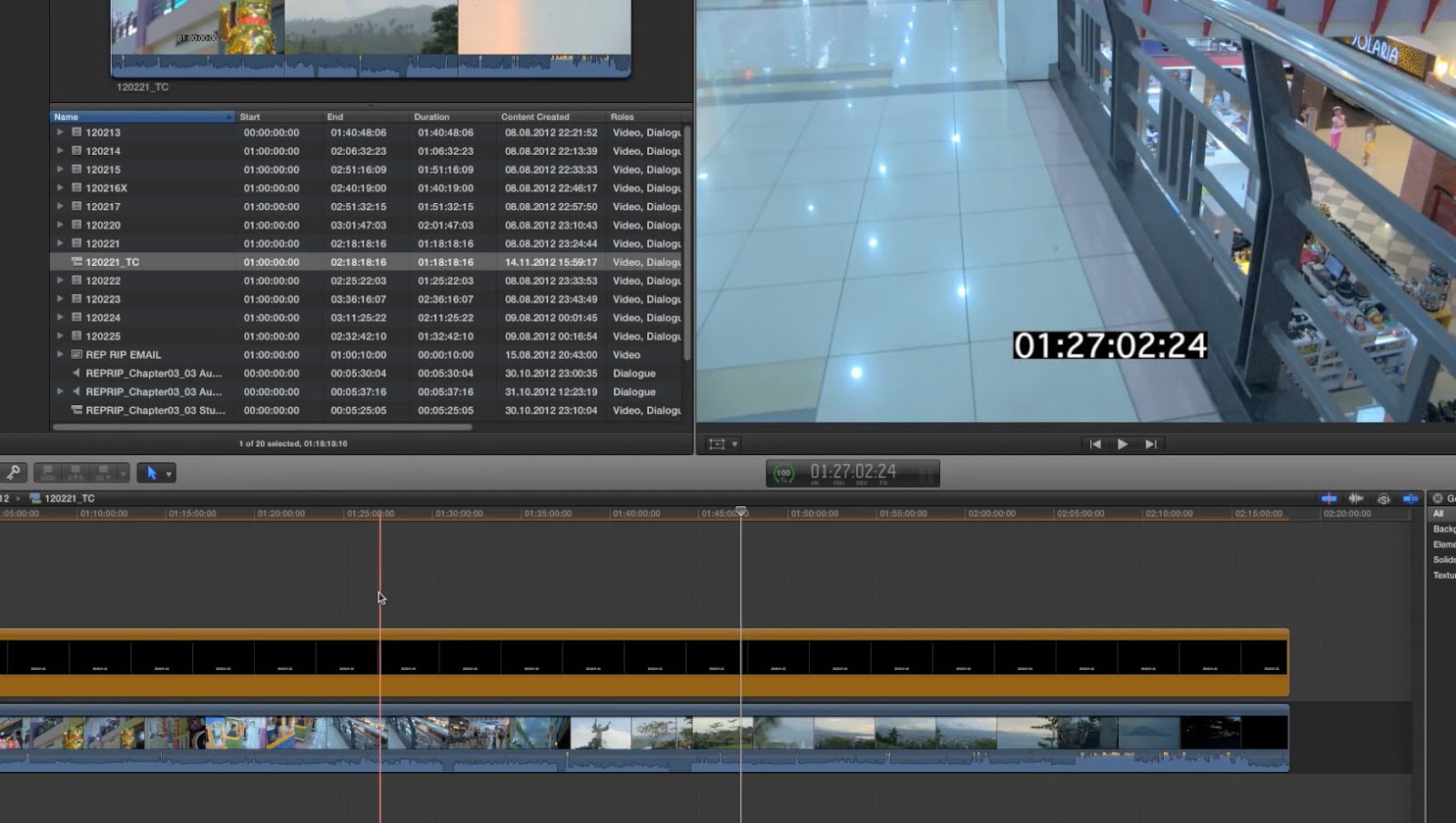 Final Cut Pro X - The Diary: Source Timecode Integration