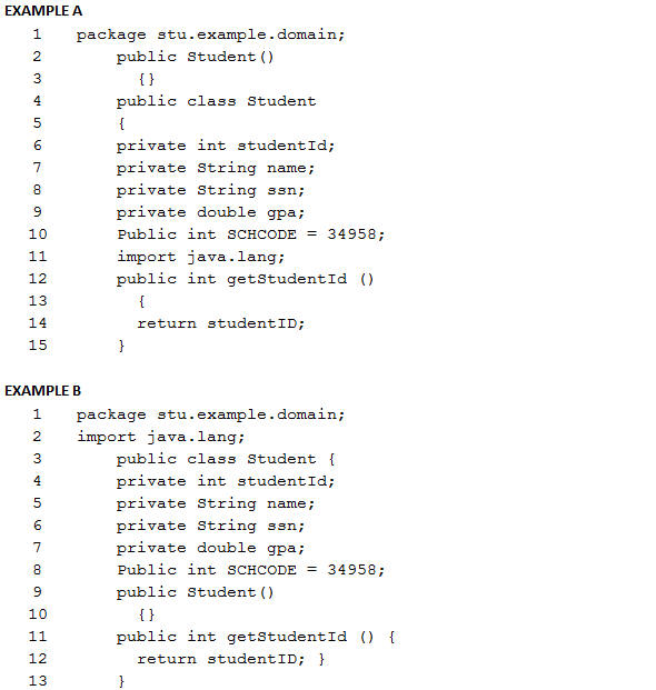 Answerd Quiz Using Object Classes And Driver Classes