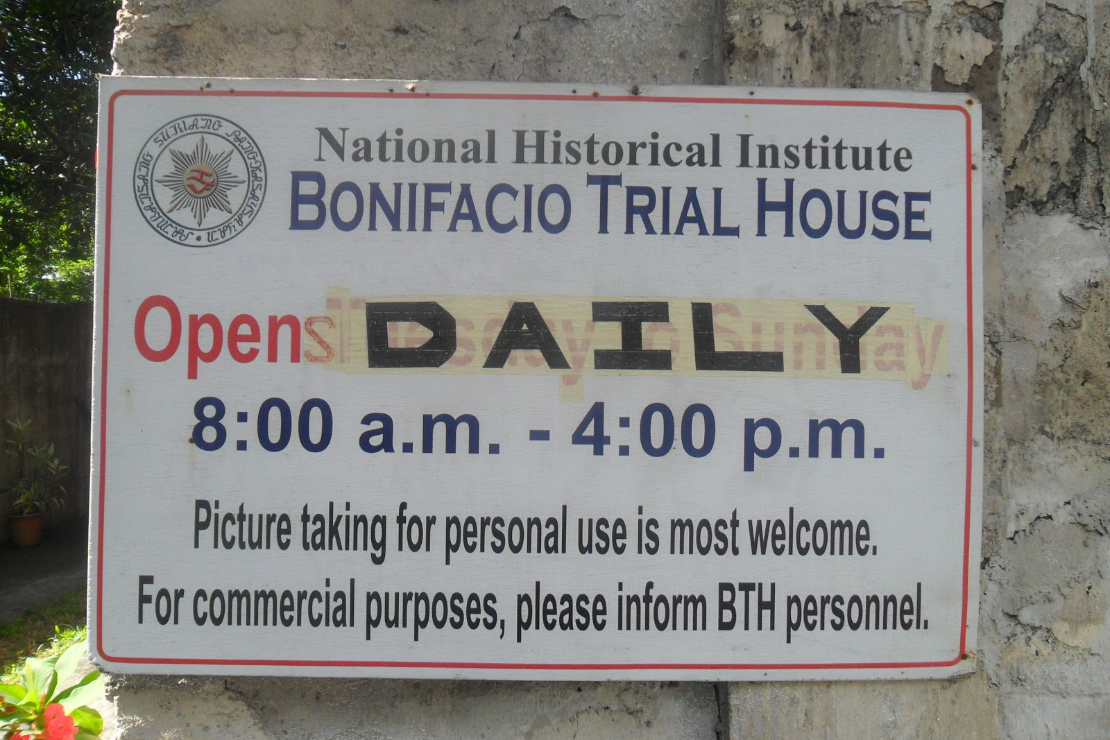 Dince's Chronicles: GAT ANDRES BONIFACIO TRIAL HOUSE