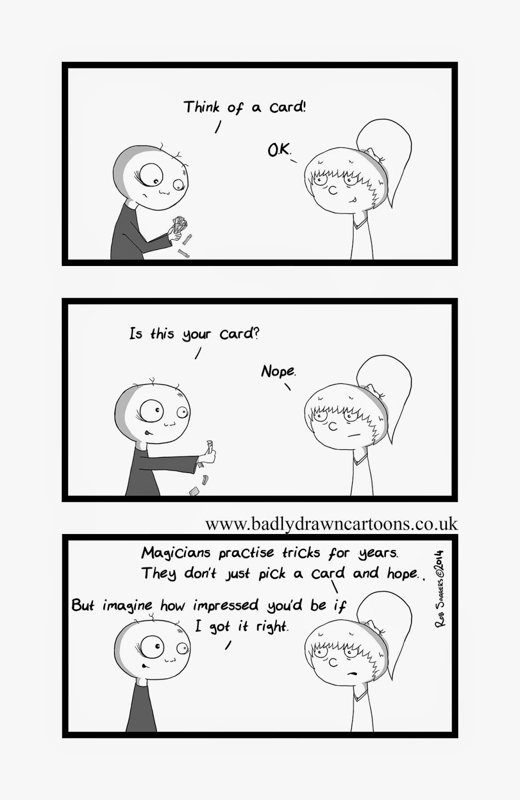 Badly Drawn Cartoons: Growing Up: Magic