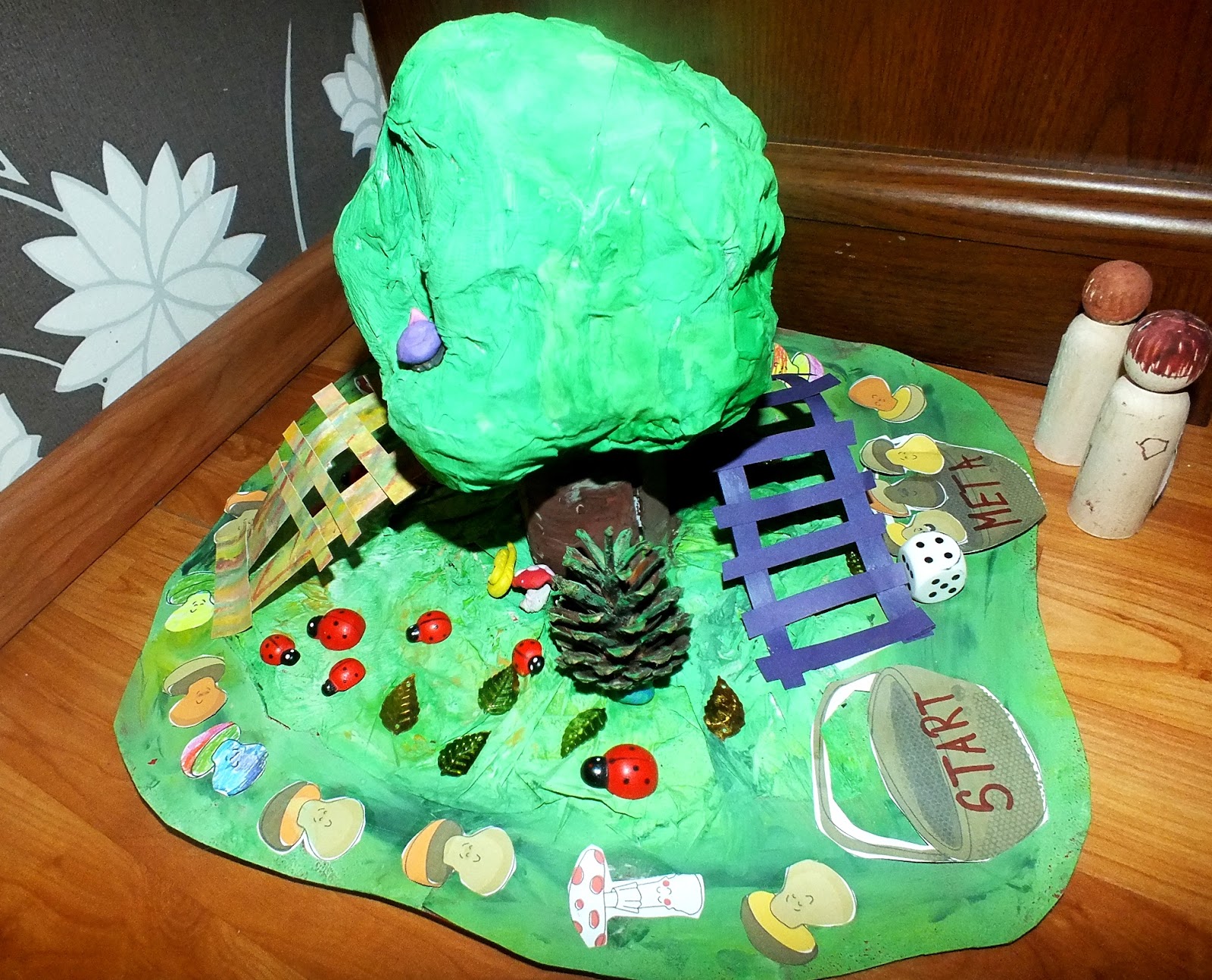 Gra planszowa DIY grzybobranie | Blondynki kreatywnie