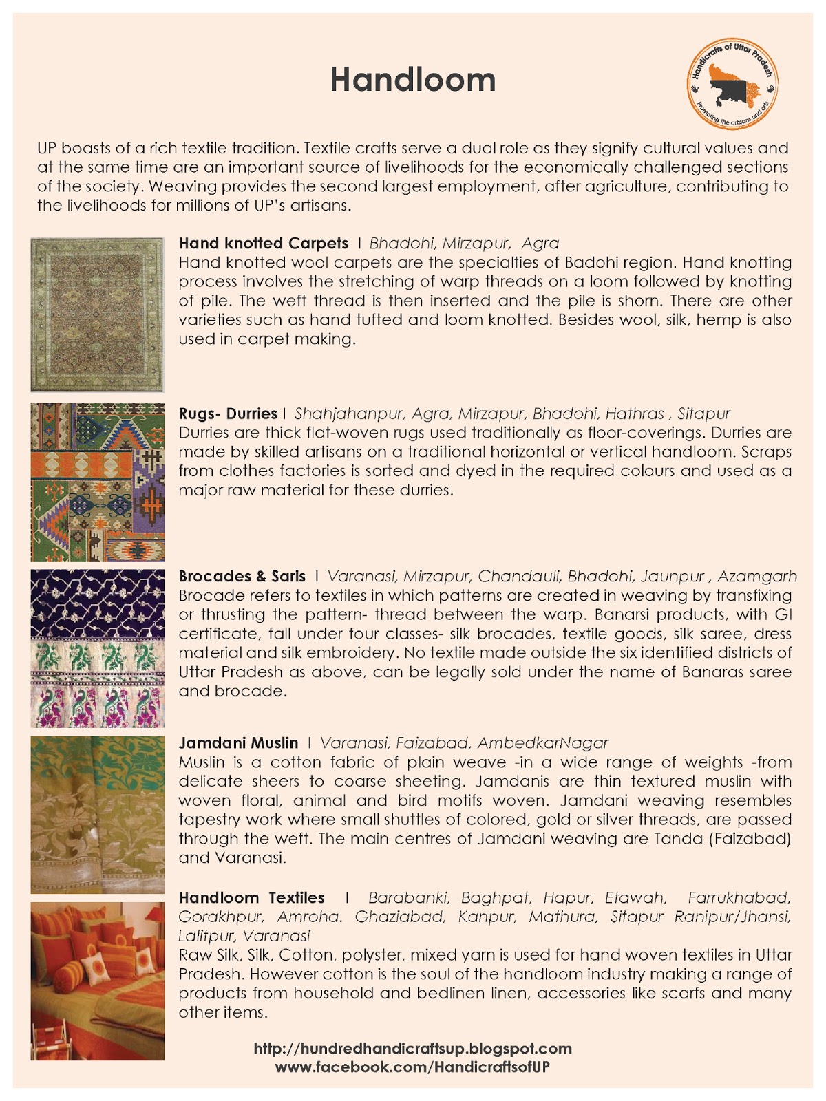 Handicrafts of Uttar Pradesh : Overview - Hundred Handicrafts UP