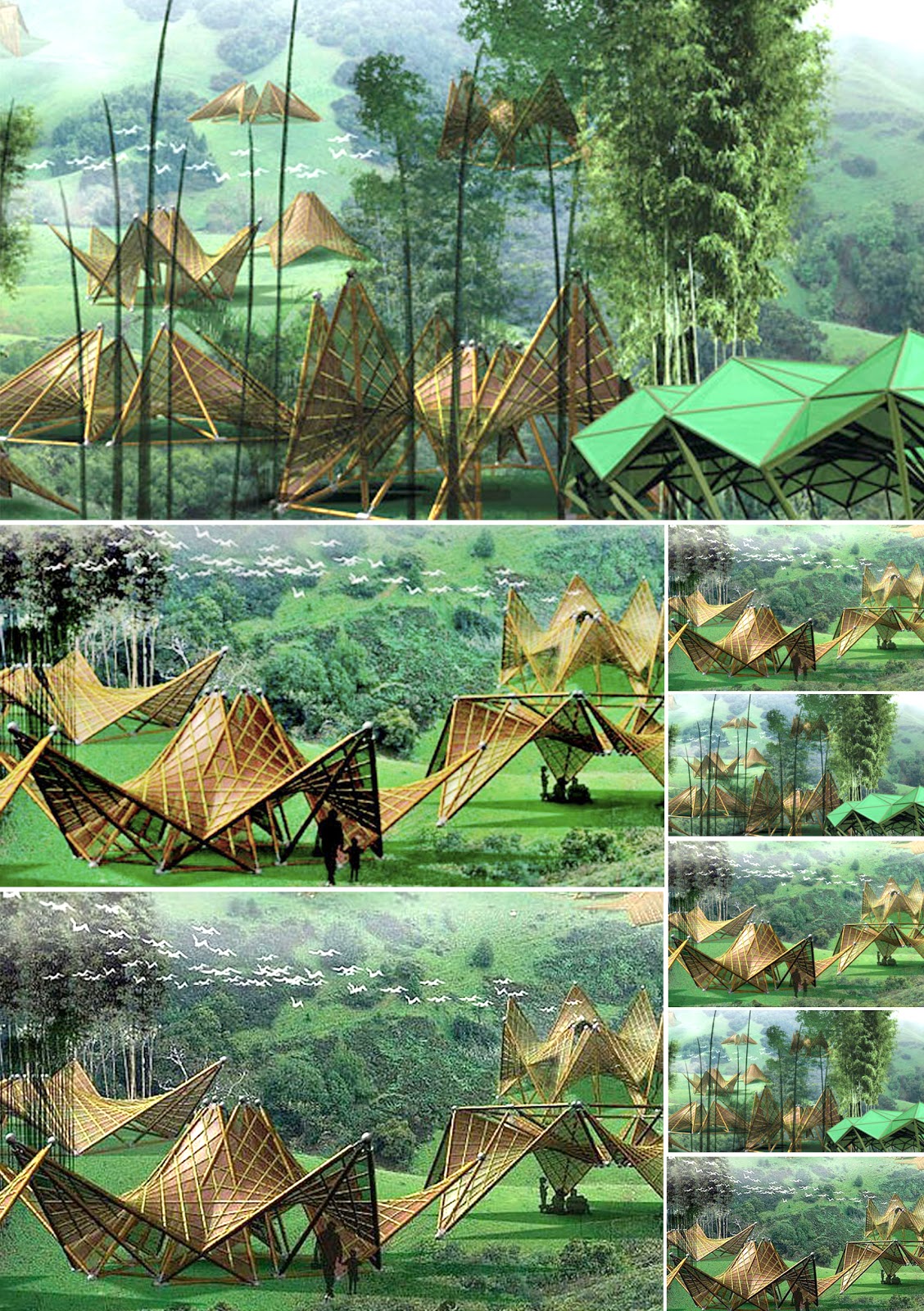 THE ORIGAMI BAMBOO HOUSE DESIGN