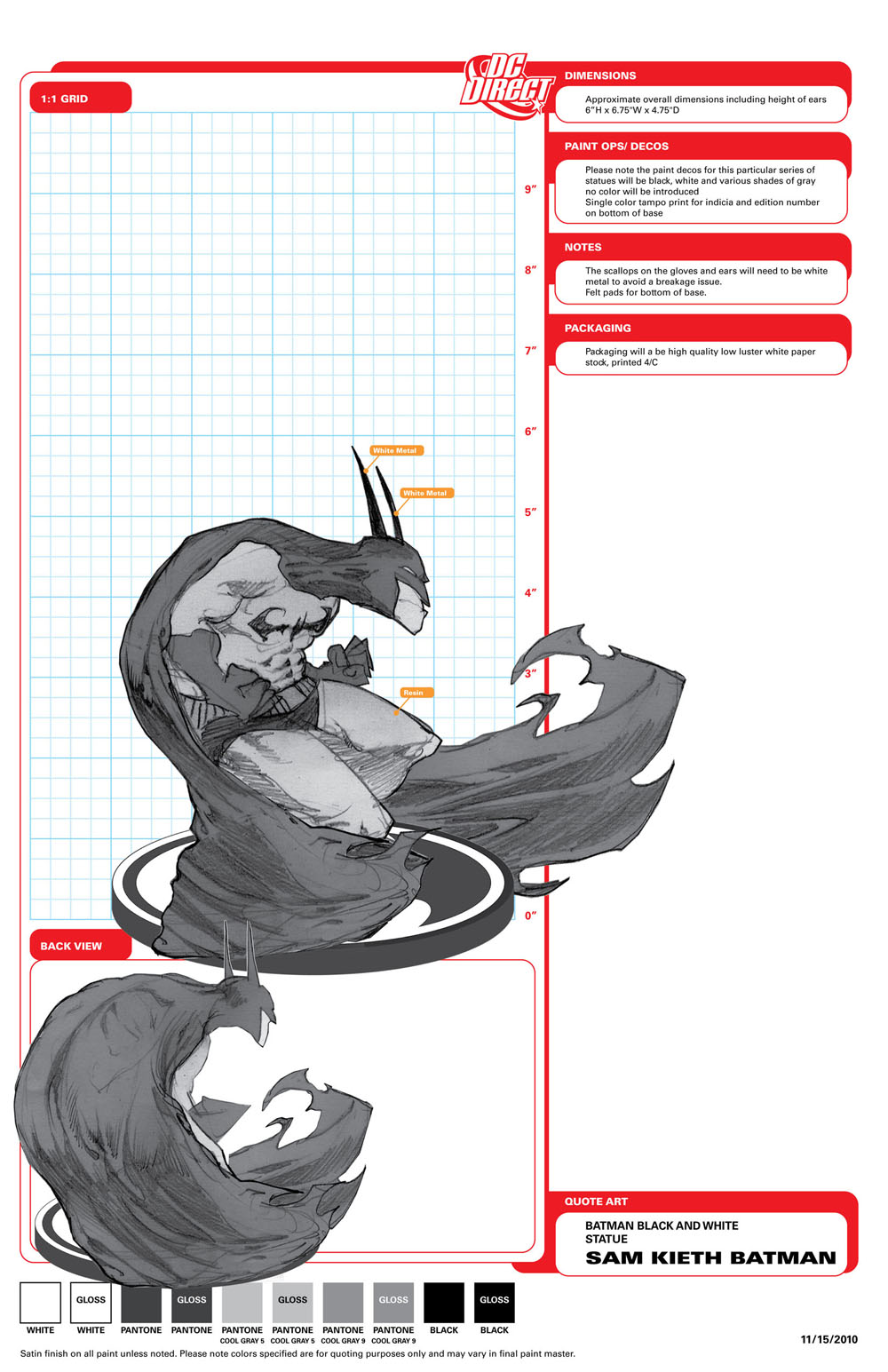 The Dork Review: Rob's Room: Batman Statue by Sam Keith